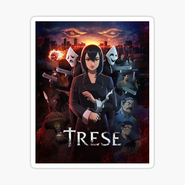 "New Movie Anime TRESE " Sticker by EnochJorden | Redbubble