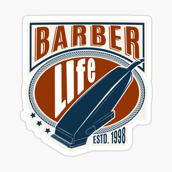 Barber life!! Freckledfoxsoapco Vinyl sticker Paper & Party Supplies ...
