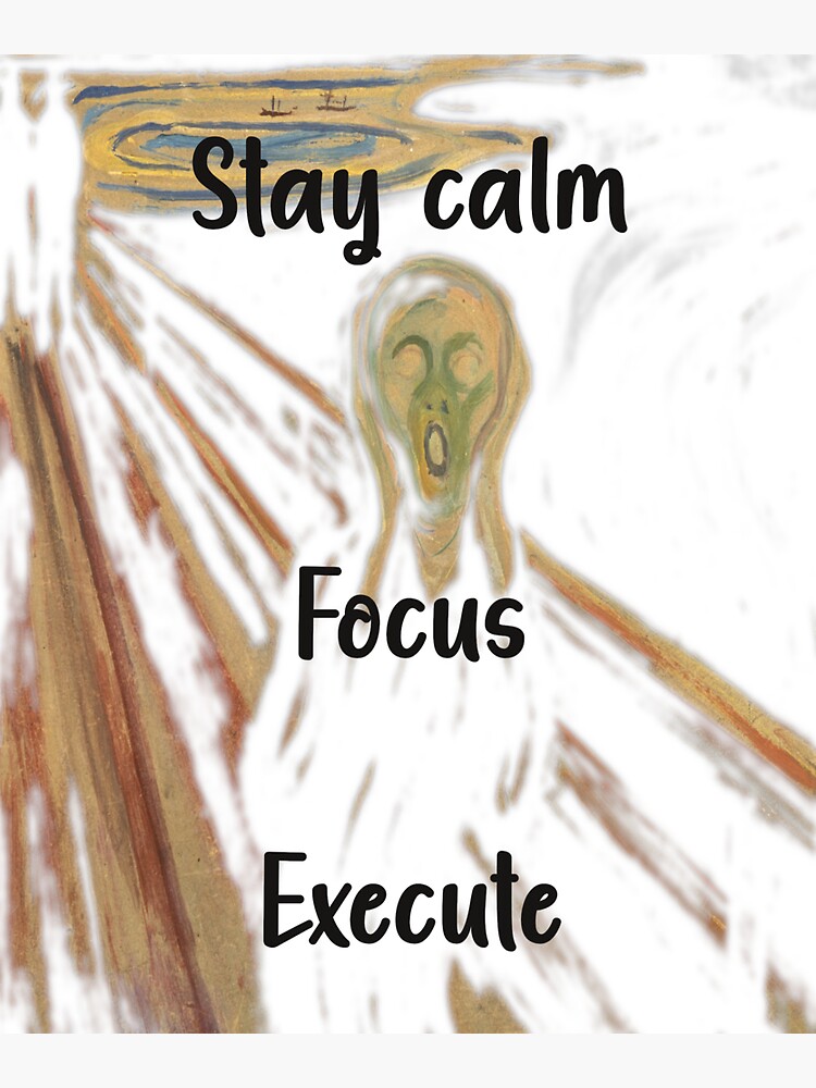 "Stay Calm Focus Execute" Sticker for Sale by dbonz | Redbubble