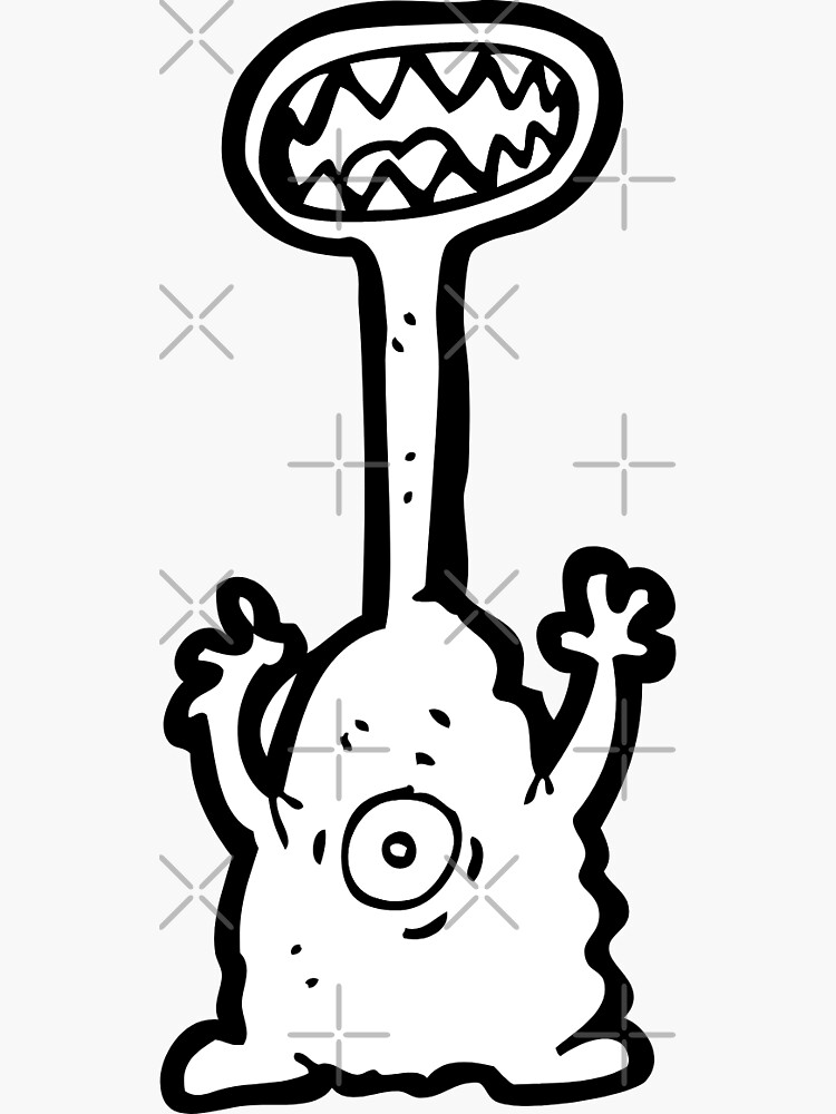 "Awkward Aliens #18" Sticker for Sale by FeelsByV | Redbubble