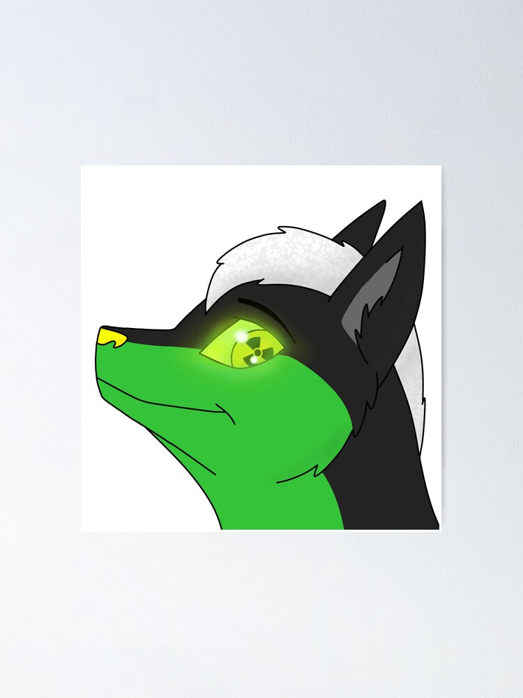 "Radioactive fox" Poster for Sale by EchoSkyArt | Redbubble