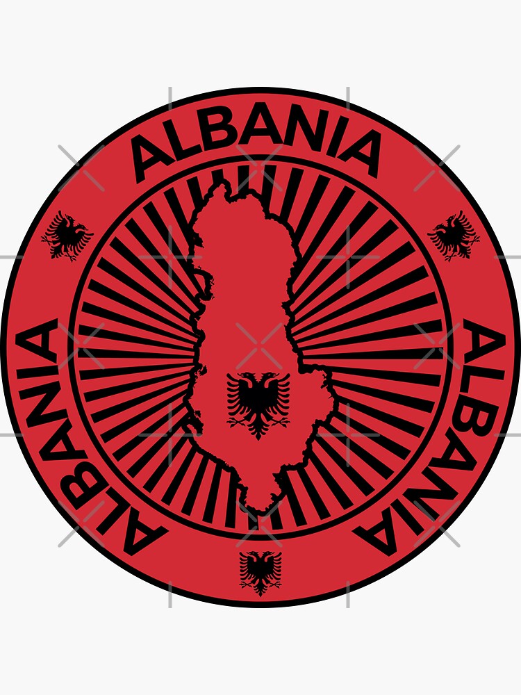 "Albania - Albanian flag" Sticker by Dbb-Studio | Redbubble