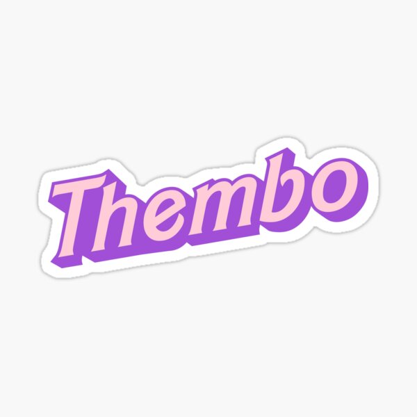 "Thembo - Gender Fluid Non-Binary Bimbo" Sticker for Sale by ...