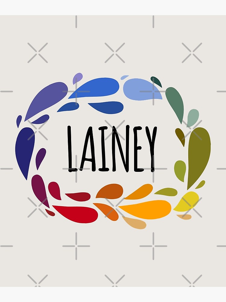 "Lainey Name Cute Colorful Gift Named Lainey" Poster by kindxinn ...