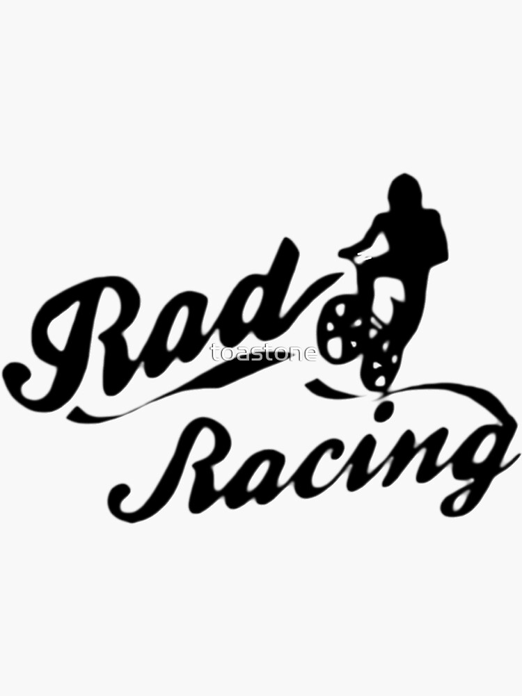 "Rad Racing Team tee" Sticker for Sale by toastone | Redbubble