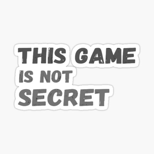 " This Game Is Not Secret basketball" Sticker by middle11 | Redbubble