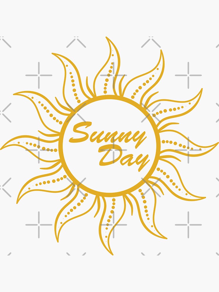 "Sunny Day" Sticker by SNOWDOG76 | Redbubble