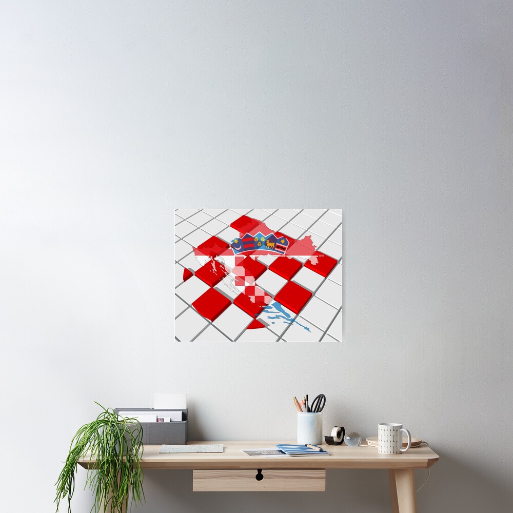 "The Croatian checkerboard, Croatian Red White Checks Pattern, Croat ...