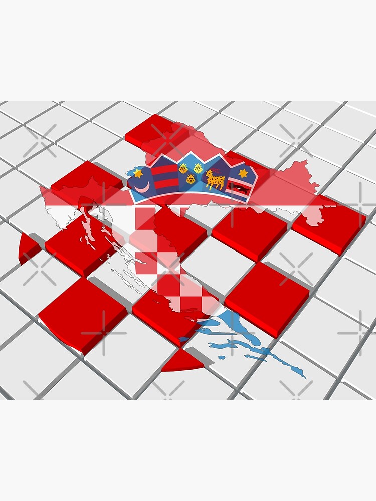 "The Croatian checkerboard, Croatian Red White Checks Pattern, Croat ...