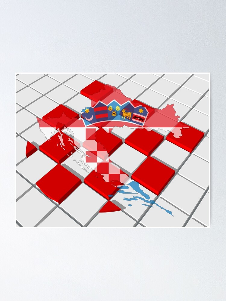 "The Croatian checkerboard, Croatian Red White Checks Pattern, Croat ...