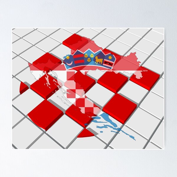 "The Croatian checkerboard, Croatian Red White Checks Pattern, Croat ...