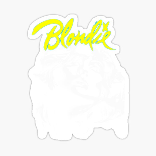 "Blondie Band - White Digital Design" Sticker for Sale by omashvanburen ...