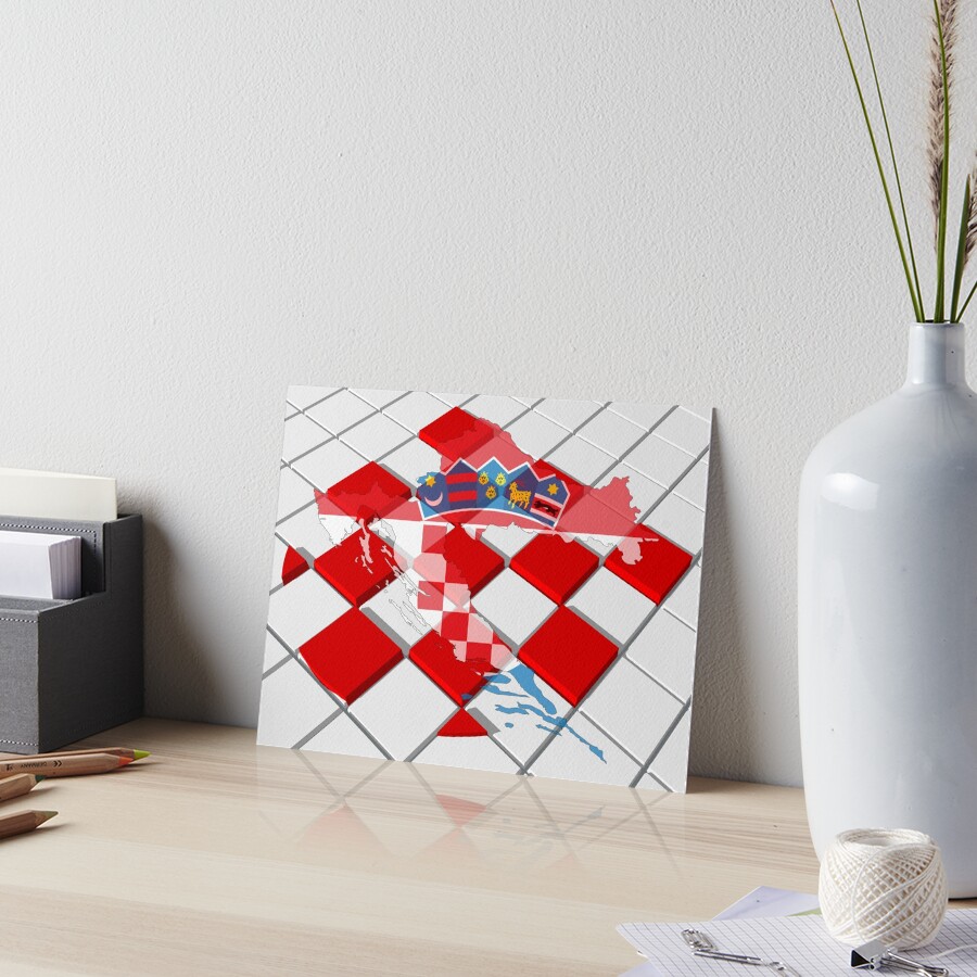 "The Croatian checkerboard, Croatian Red White Checks Pattern, Croat ...