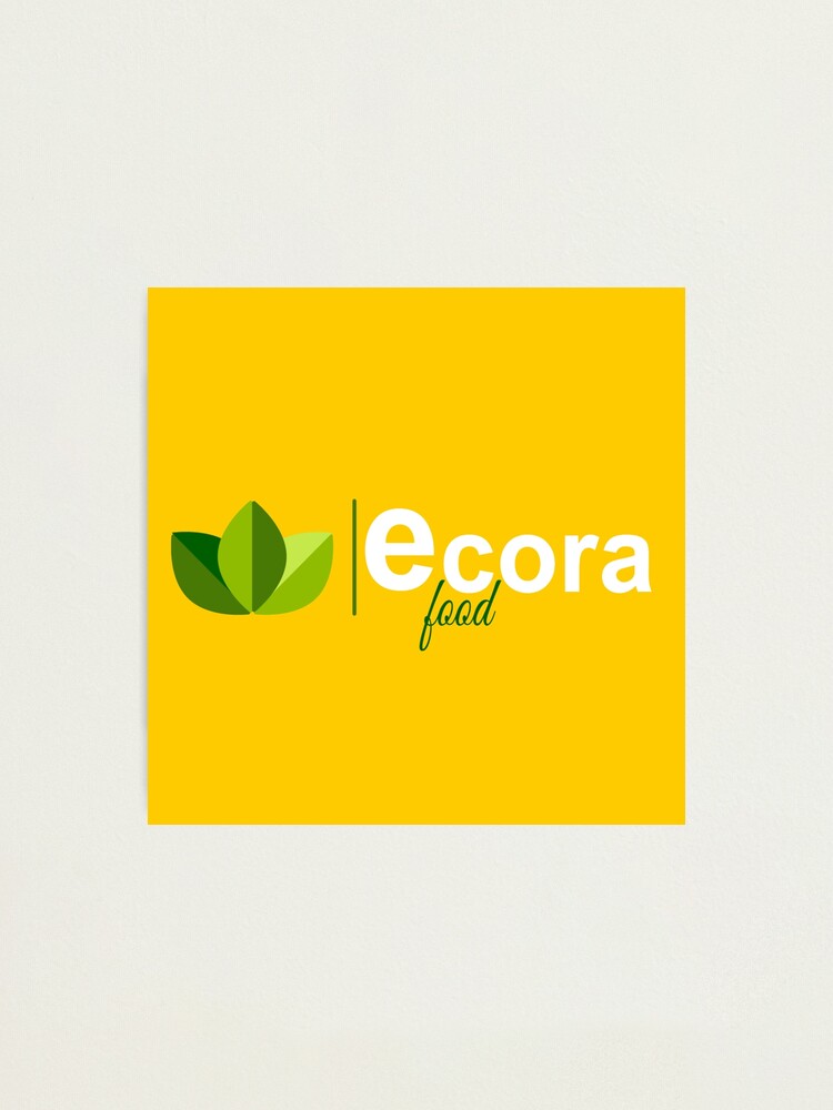 "Ecora Food Logo" Photographic Print for Sale by Magical Designs ...
