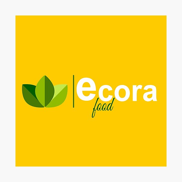 "Ecora Food Logo" Photographic Print for Sale by Magical Designs ...