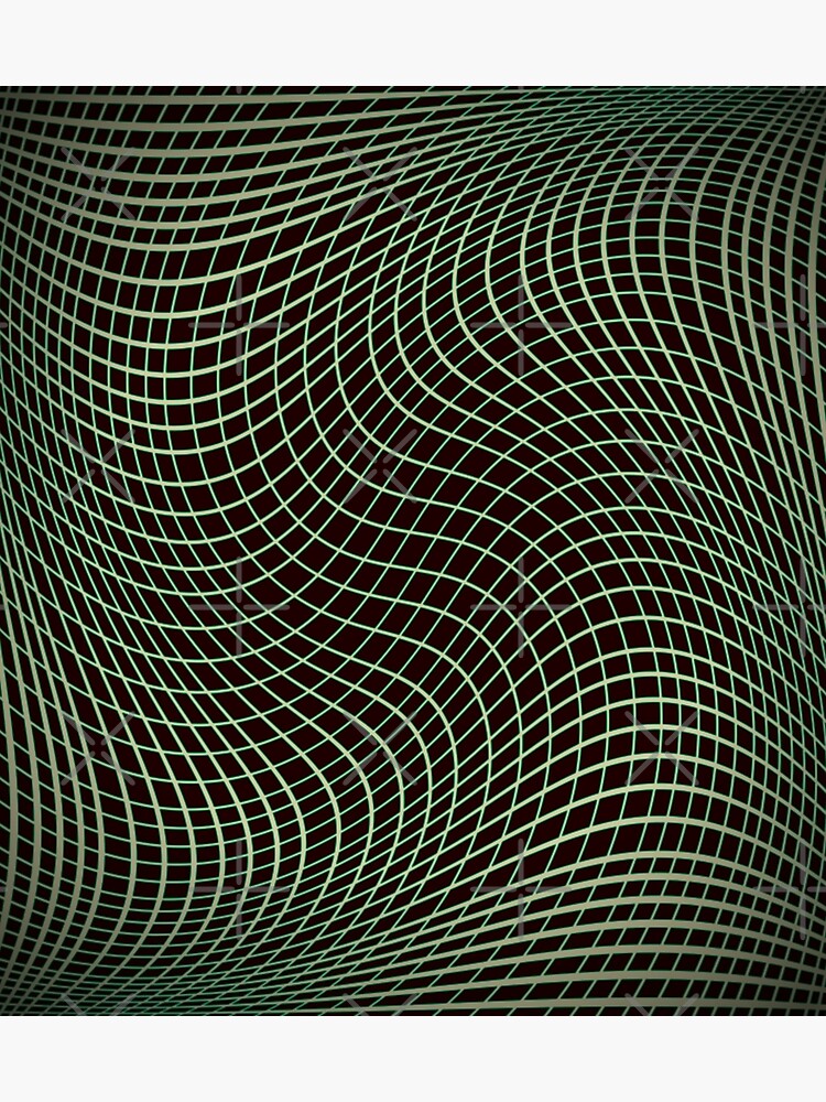 "Warped Network - Optical Illusion Graphic Op Art Design" Canvas Print ...