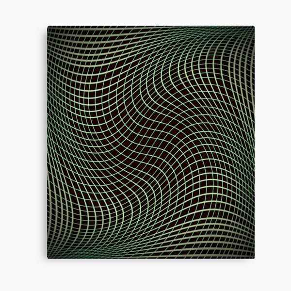 "Warped Network - Optical Illusion Graphic Op Art Design" Canvas Print ...