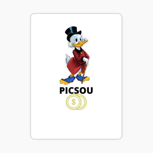 "Scrooge" Sticker for Sale by Balthazar-YT | Redbubble