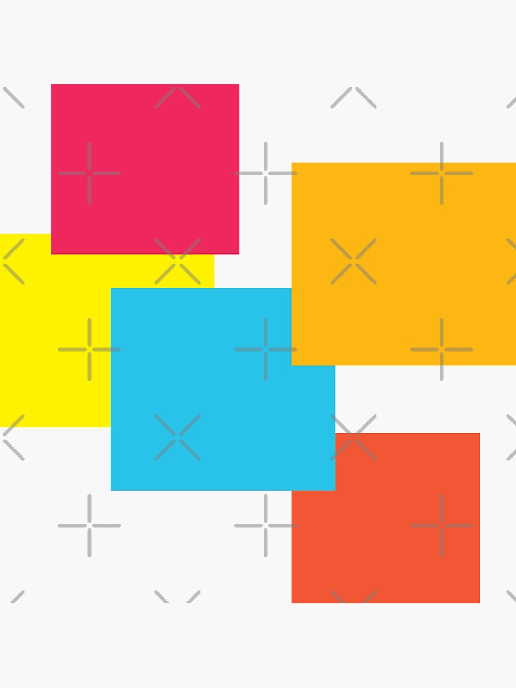 "color box" Sticker by zoriki | Redbubble