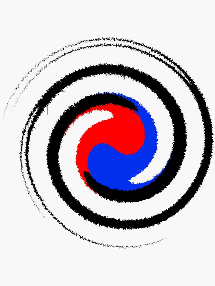"Korean Taegeukgi national flag" Sticker by yoomyngsang | Redbubble