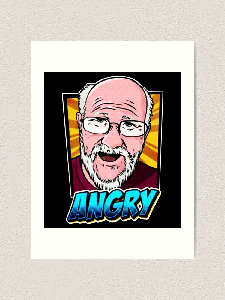 "Angry Grandpa Angry Grandpa Portrait Merch" Art Print for Sale by ...