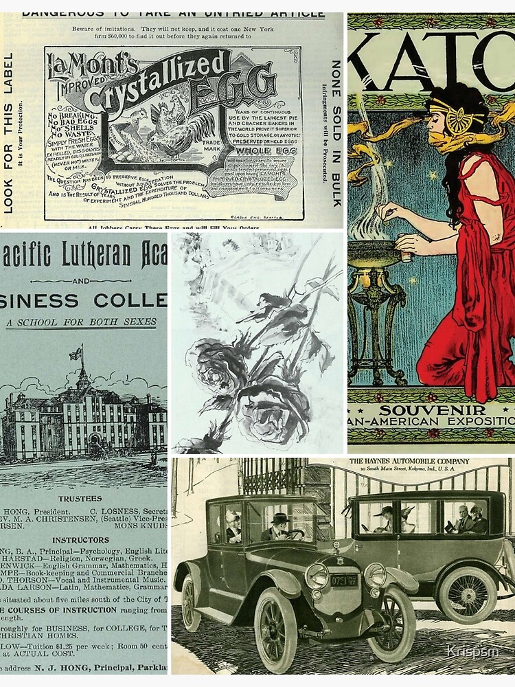 "Classic Vintage Advertisements Montage #7" Art Print for Sale by ...