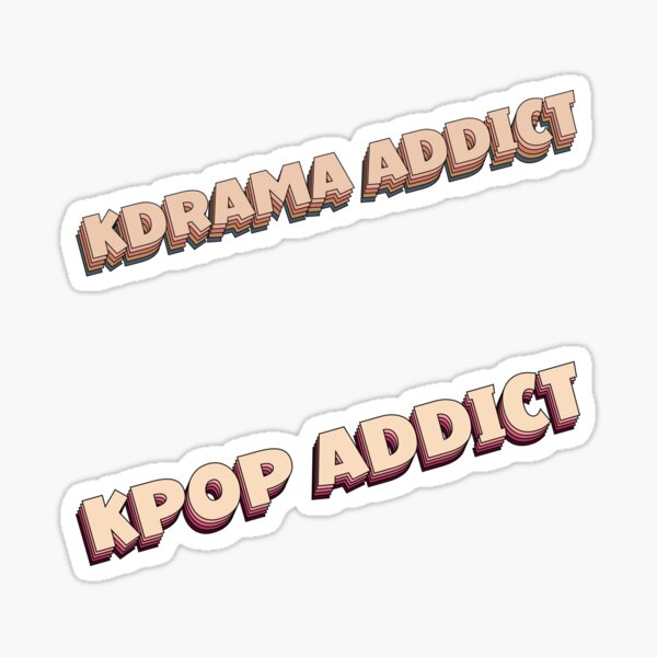 "KPOP KDRAMA ADDICT STICKER SET" Sticker for Sale by Colorful-Inspo ...