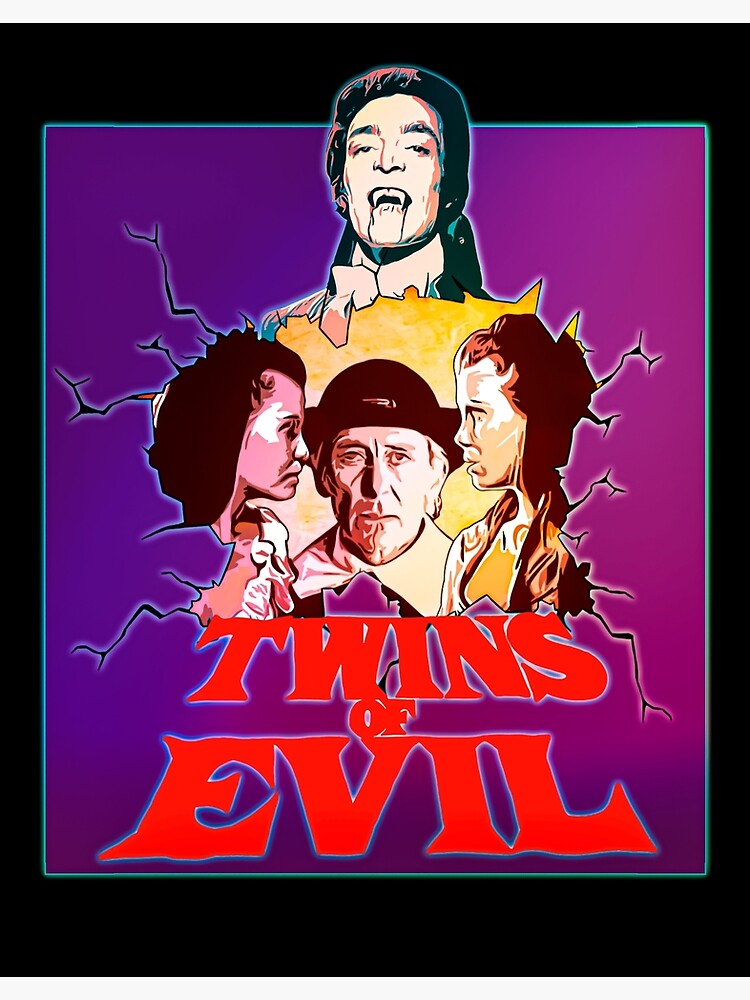 "Twins of Evil Hammer Horror Inspired Design" Poster by TeesFromBeyond ...