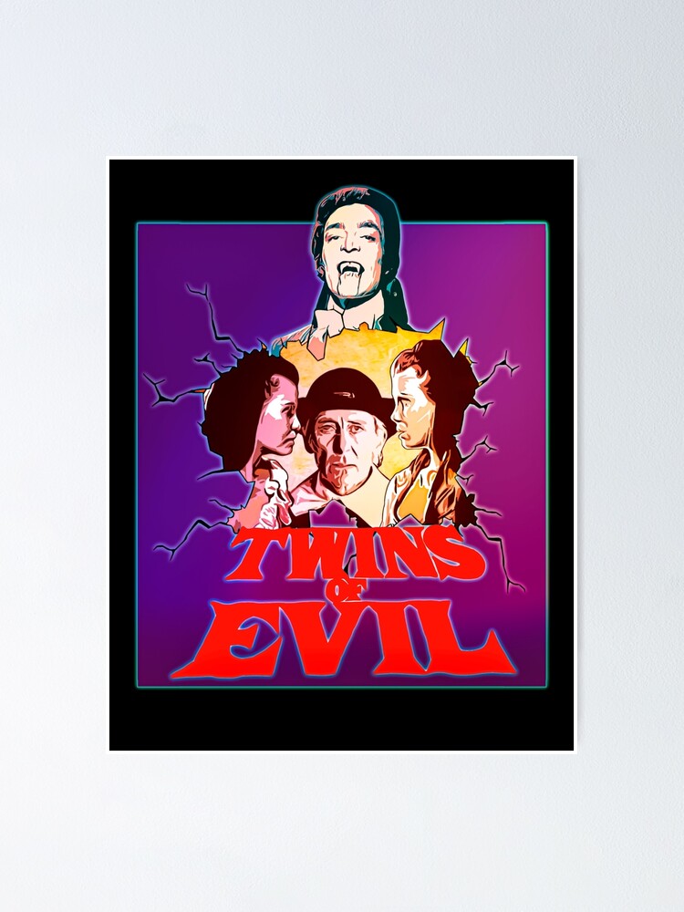 "Twins of Evil Hammer Horror Inspired Design" Poster by TeesFromBeyond ...