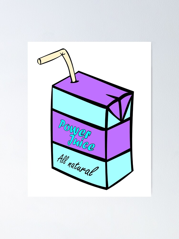 "Power Juice Juice Box" Poster for Sale by Adidit | Redbubble