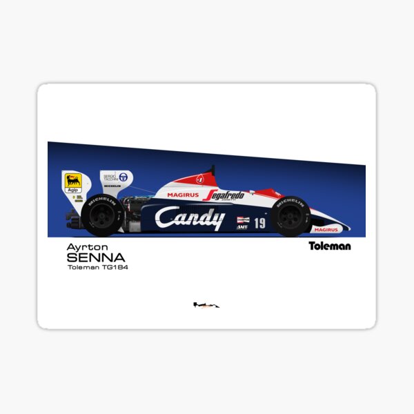 "Toleman TG184 Art Print" Sticker for Sale by JageOwen | Redbubble