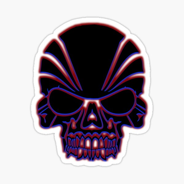 "Tribal Skull" Sticker for Sale by IrfaanGajraj | Redbubble