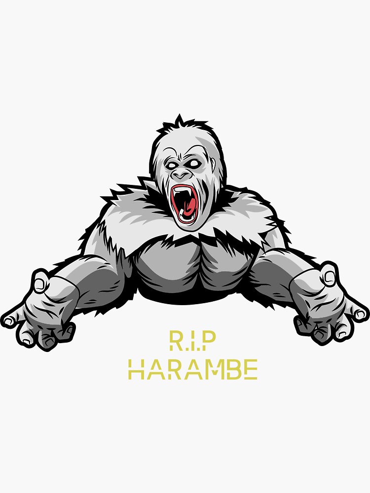 "barstool harambe" Sticker by ShopClic | Redbubble