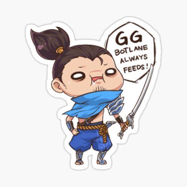 "Yasuo mains Sticker" Sticker by MTmix | Redbubble