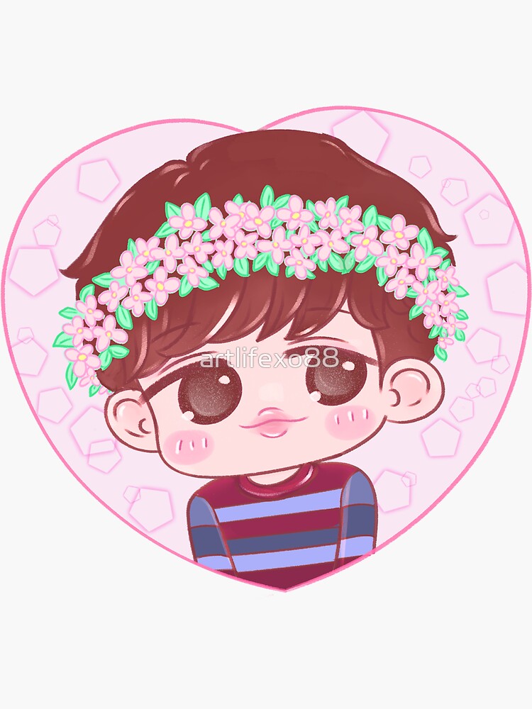 "Flower Boy" Sticker by artlifexo88 | Redbubble