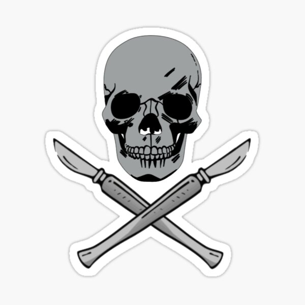 "Skull and Crossbones Cross Scalpels Pathology Grossing Surgery ...