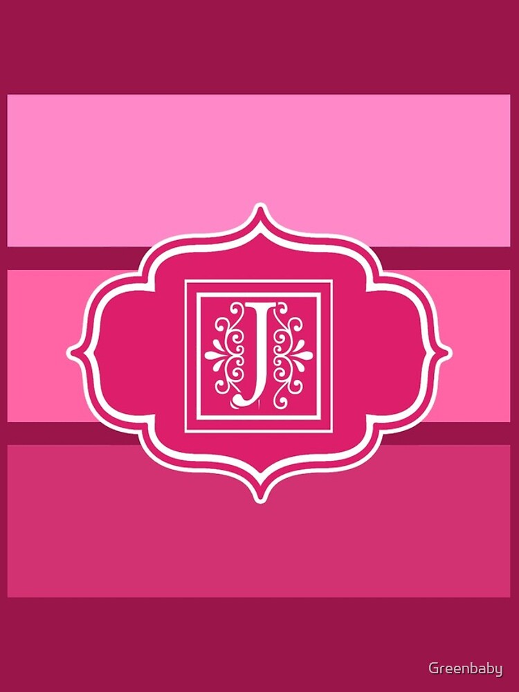 "Letter J Shades of Pink Monogrammed " iPhone Case for Sale by ...