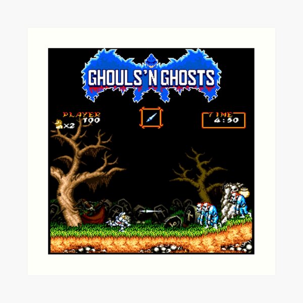 "RETRO ARCADE Ghouls ’n Ghosts - PIXEL ART" Art Print by animacionjec ...