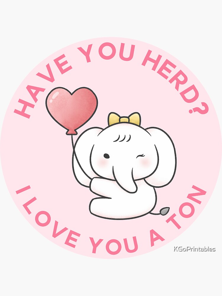 "Have You Herd? " Sticker by KGoPrintables | Redbubble