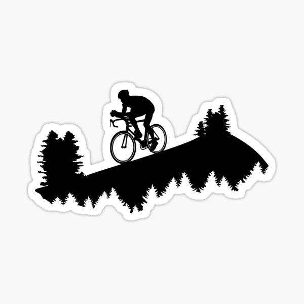 "Cycling, cyclist, road bike" Sticker for Sale by claudiasartwork ...