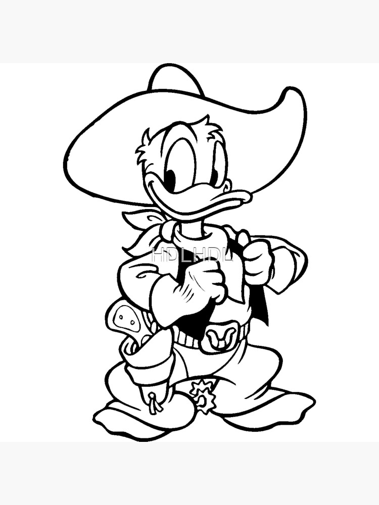 "Cowboy Donald duck" Poster by HDLHDL | Redbubble