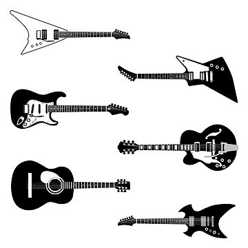 "Guitars Sticker Pack" Sticker for Sale by bloody-L | Redbubble