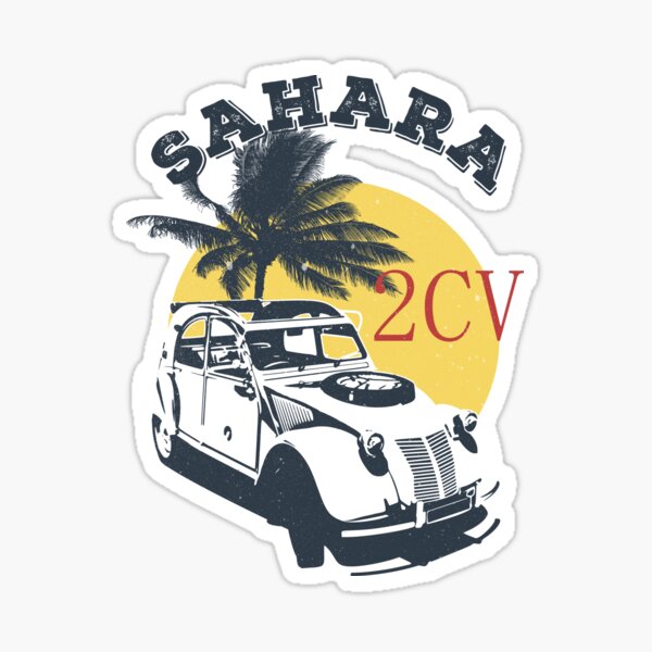 "4x4 vintage 2cv Sahara" Sticker for Sale by 2CV-Oldtimers | Redbubble