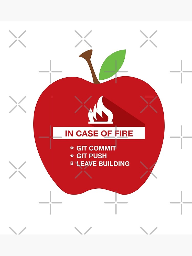 " In case of fire - GitHub" Poster for Sale by 4sale | Redbubble