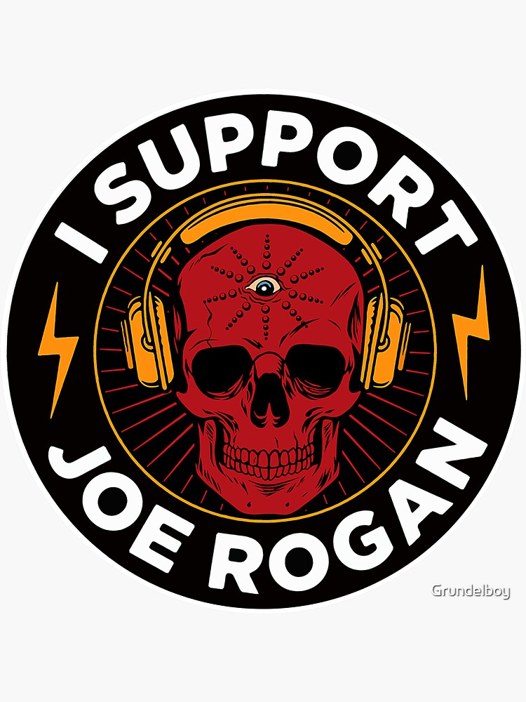 "I Support Joe Rogan" Sticker for Sale by Grundelboy | Redbubble