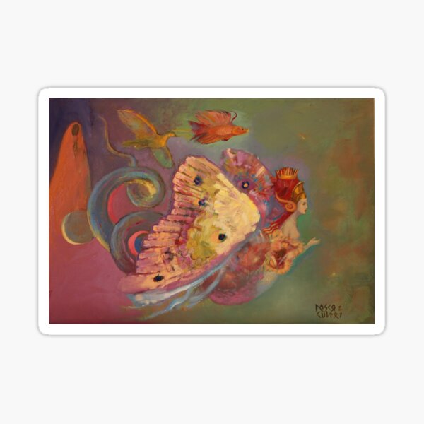 "Wandering of Lilith" Sticker for Sale by Fosco-Culto | Redbubble