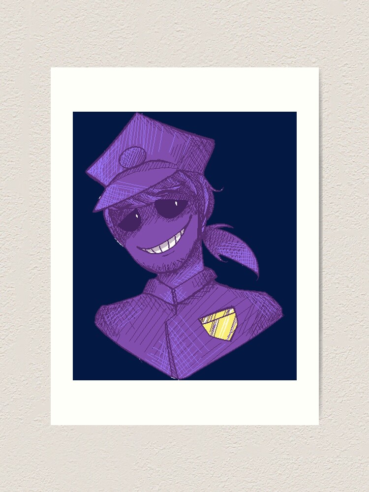 "Purple Guy - FNAF " Art Print for Sale by Hubertwhite | Redbubble