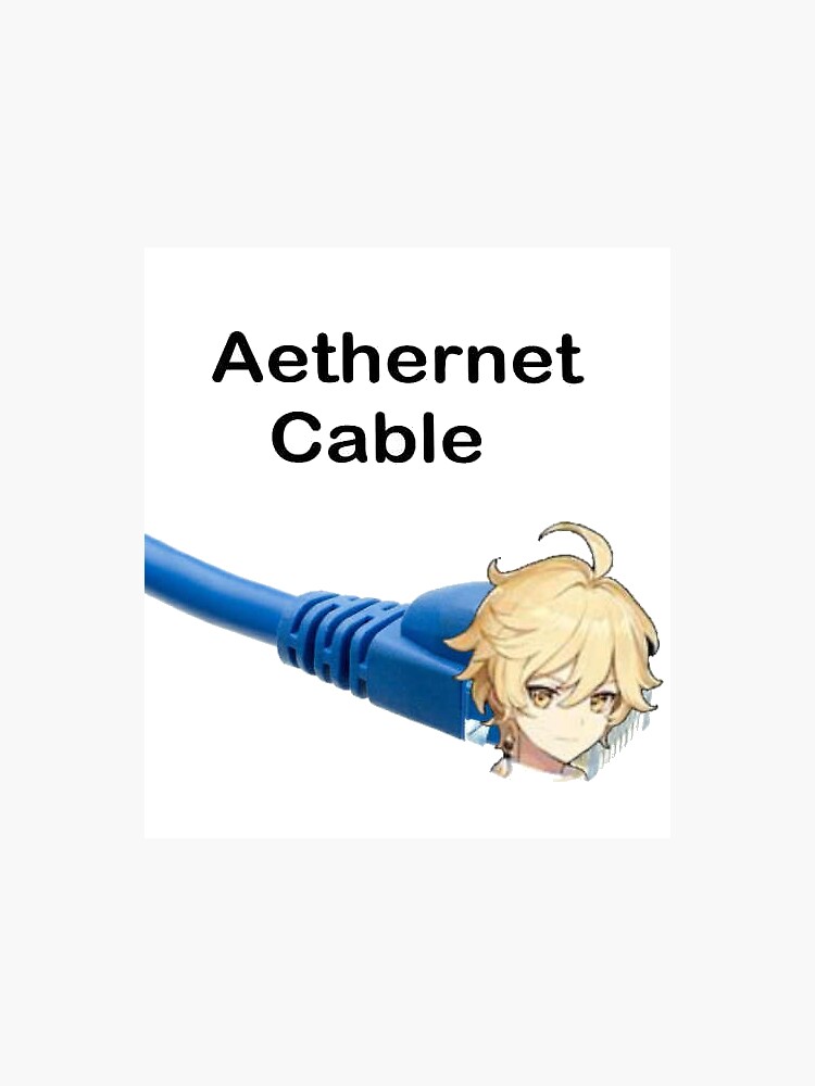 "Aether Funny (Genshin Impact)" Sticker by BeanBussy | Redbubble