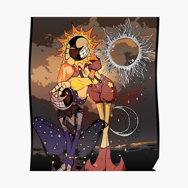 "SUN AND MOON SECURITY BREACH Graphic " Poster for Sale by Hubertwhite ...