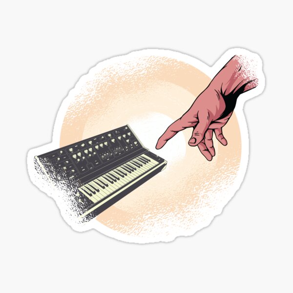 "Sound Engineer Synthesizer Art For Audio Music Production" Sticker by ...